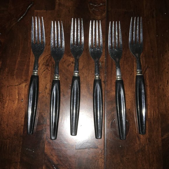 Washington Forge | Dining | Vtg Retro Black Plastic Handle Stainless ...